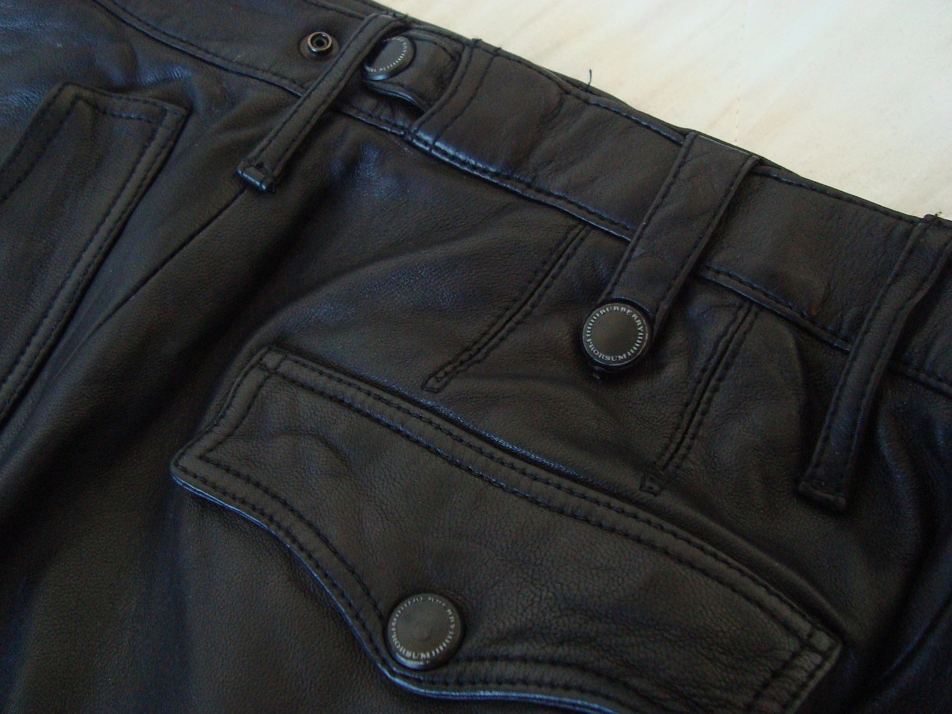 Burberry Prorsum 2011 Washed Leather Biker Trousers – ENDYMA Burberry Prorsum 2011 Washed Leather Biker Trousers – ENDYMA